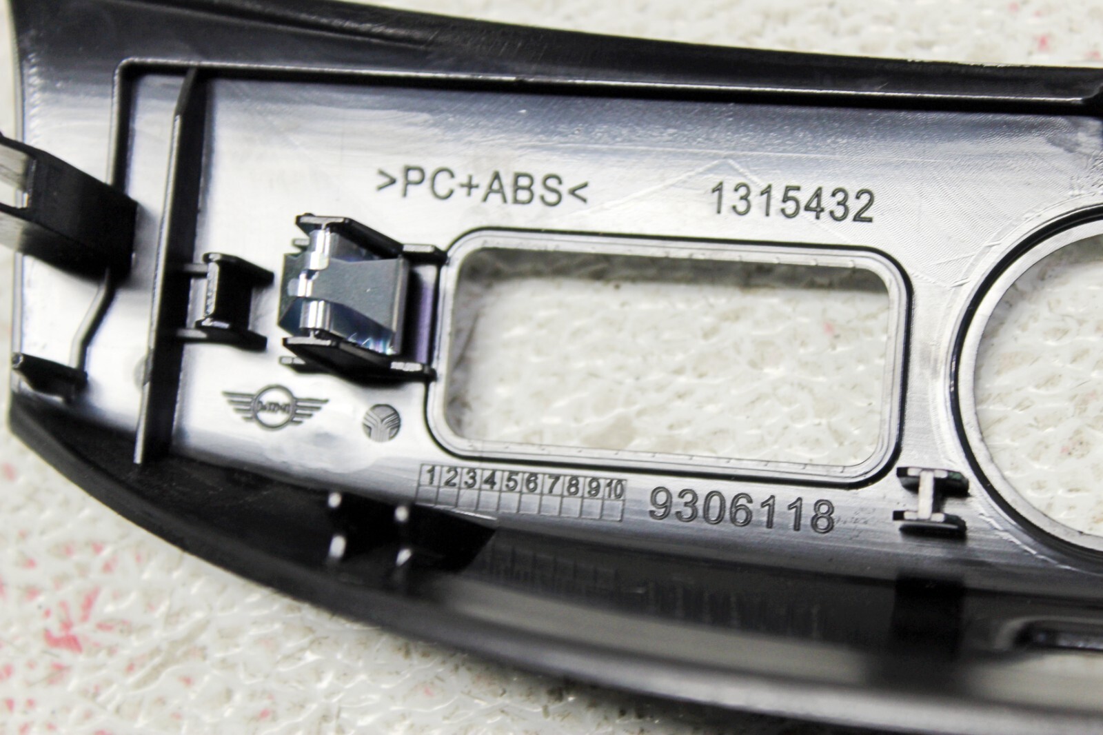 Center Lower Console I Media Panel Trim Cover OEM Mini Cooper F54 Black ...