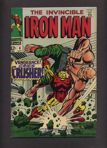 Iron Man 6 (VF+) Crusher! Archie Goodwin, George Tuska 1968 Marvel ...