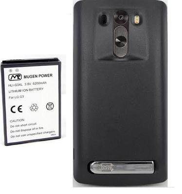 OEM Mugen Power 6200mAh Extended Life Battery For LG G3 D855 AT&T D851 ...