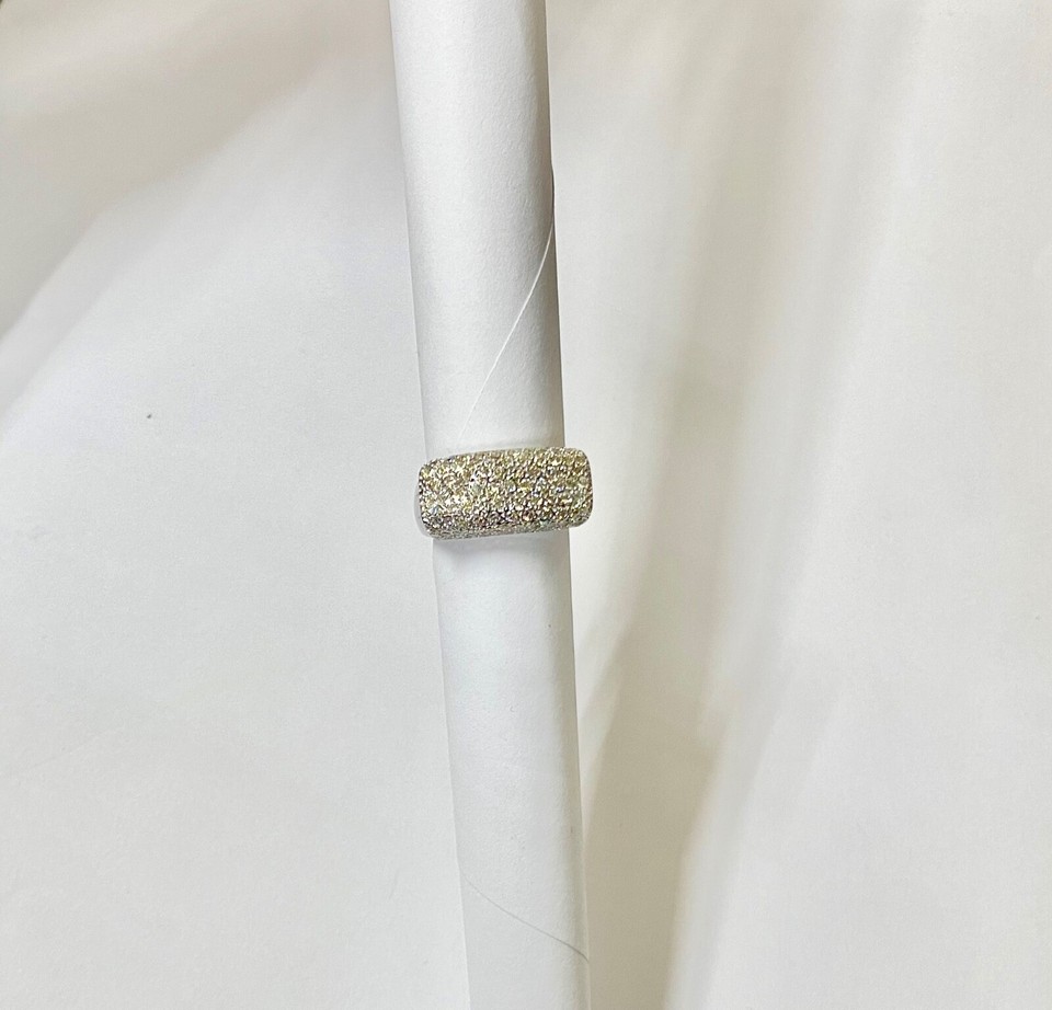 Unisex 18k White Gold Ring with 1.67ct Diamonds (Size 7) | eBay