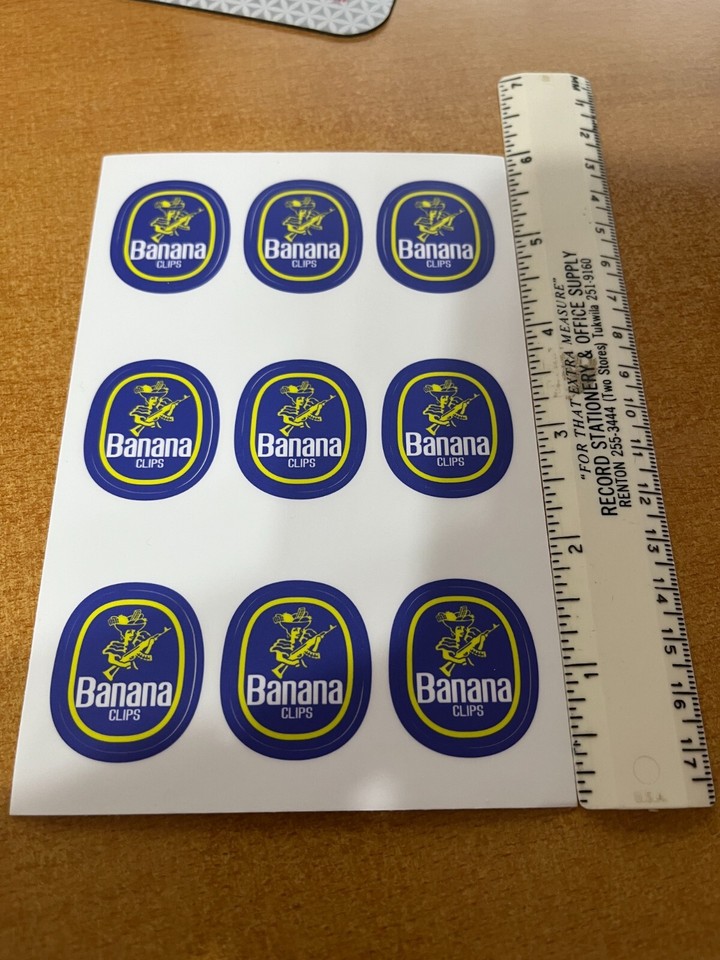 Banana Clips stickers magazine AK & AR rifle decal medium & small | eBay