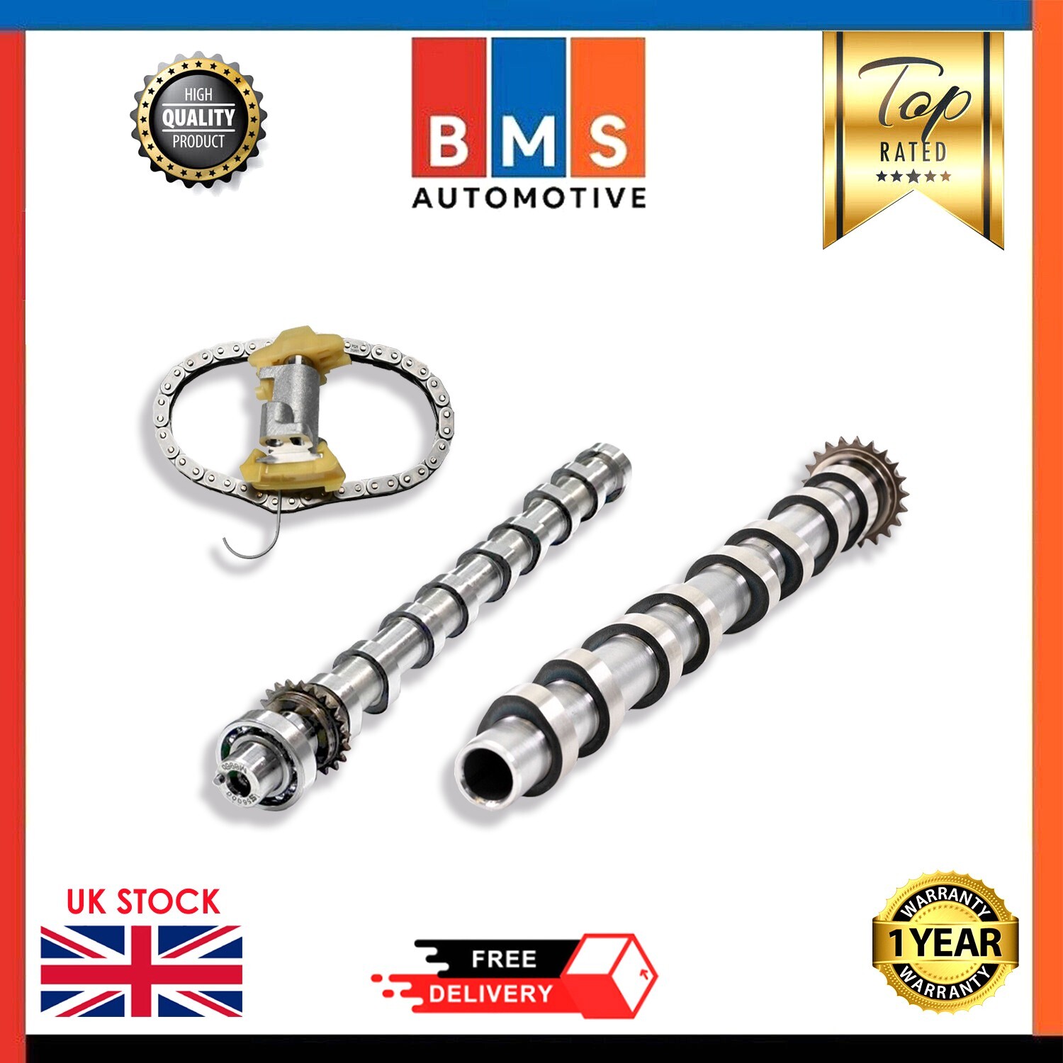 INLET & EXHAUST CAMSHAFTS WITH TIMING CHAIN KIT FOR CITROËN 1.5 BLUEHDi ...