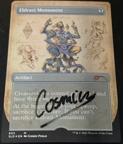 Eldrazi Monument Foil Artist Proof Signed Sketched Secret Lair Drop SLD ...