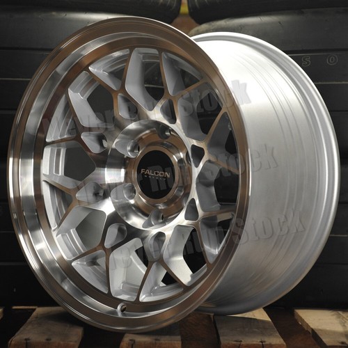 FALCON TX3 EVO 6x139.7 6x5.5 17x9 -12 OFFSET MACHINE FACE MESH TRUCK 4 ...