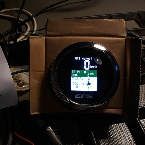 85mm Digital GPS Speedometer W/TFT-LCD Display Odometer Voltmeter For ...