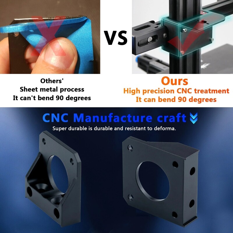 Z-axis Upgrade Install Mount Aluminum Alloy Base For Ender3-v2, Ender3 ...