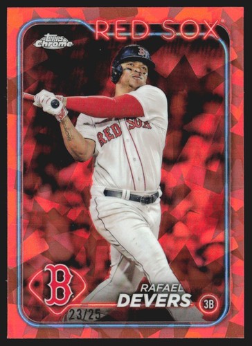 2024 Topps Chrome Sapphire Orange Refractor 23/25 Rafael Devers #22 TS8 ...