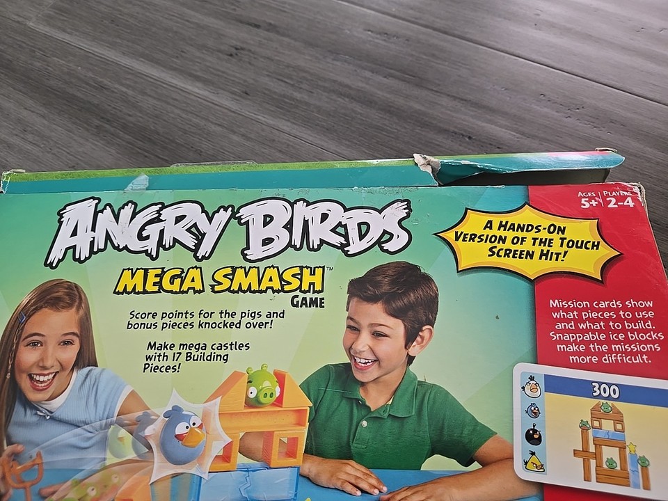 Angry Birds MEGA SMASH Mattel Game Toys R Us Exclusive RARE Missing ...