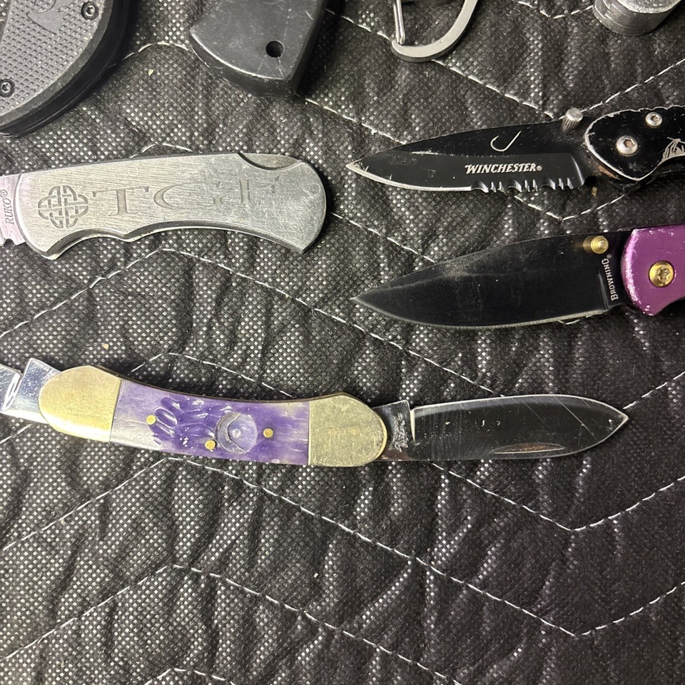 (Lot C) Lot Of 10 TSA Confiscated Assisted Manual Folding EDC Pocket ...