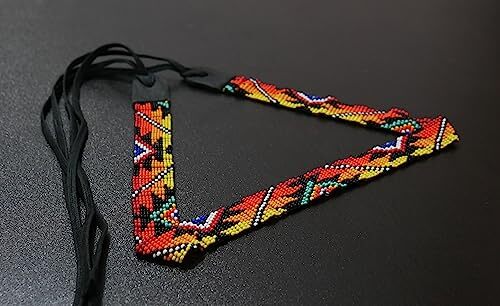 Beaded Hat band Native American Style Southwestern Cowboy Rode Pattern ...