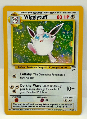 Wigglytuff 19/130 Base Set 2 Holo Swirl Rare Pokemon Card NM/Mint | eBay
