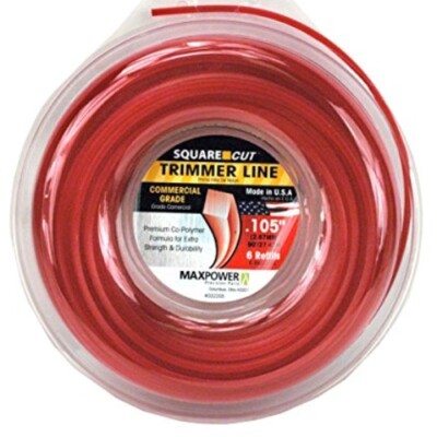 .105X90' HEAVY DUTY SQUARE WEED EATER TIMMER LINE WEED WACKER STRING ...