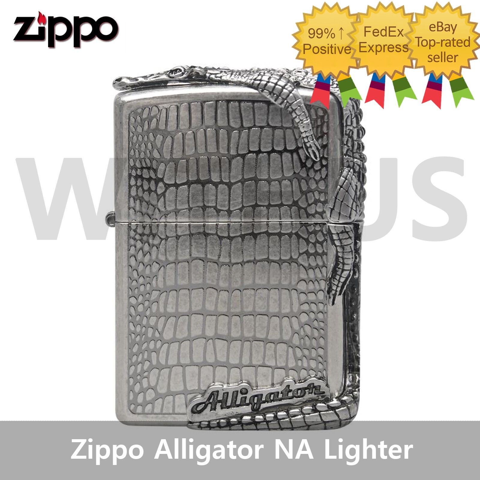 Zippo Alligator NA Lighter New In Box - Trakcing_ | eBay