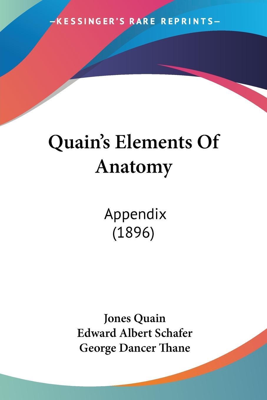 Quain's Elements Of Anatomy von Jones Quain (2010, Taschenbuch) online ...