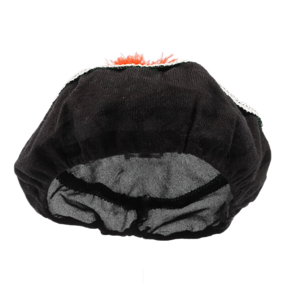 Adult Renaissance Tudor Costume Period Medieval Hat Black Red Feather ...