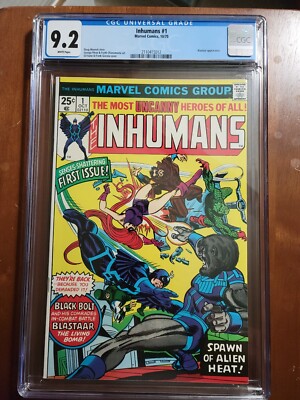 INHUMANS #1 CGC 9.2 - Senses Shattering First Issue 1975 White Pages | eBay