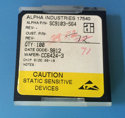71x SC9103-564 ALPHA INDUSTRIES CAPACITOR CHIP RF MICROWAVE PRODUCT ...