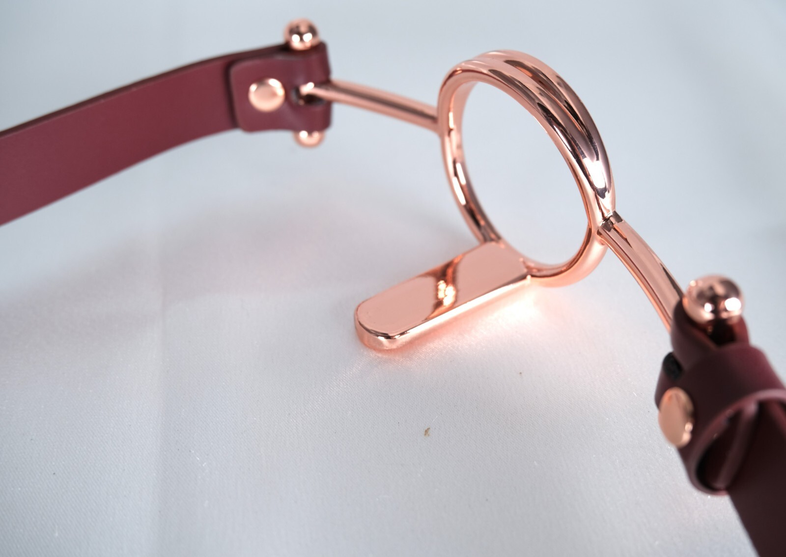 Rose Gold Flirting Tongue depressor Gag Deep Throat Gag Bondage Mouth ...