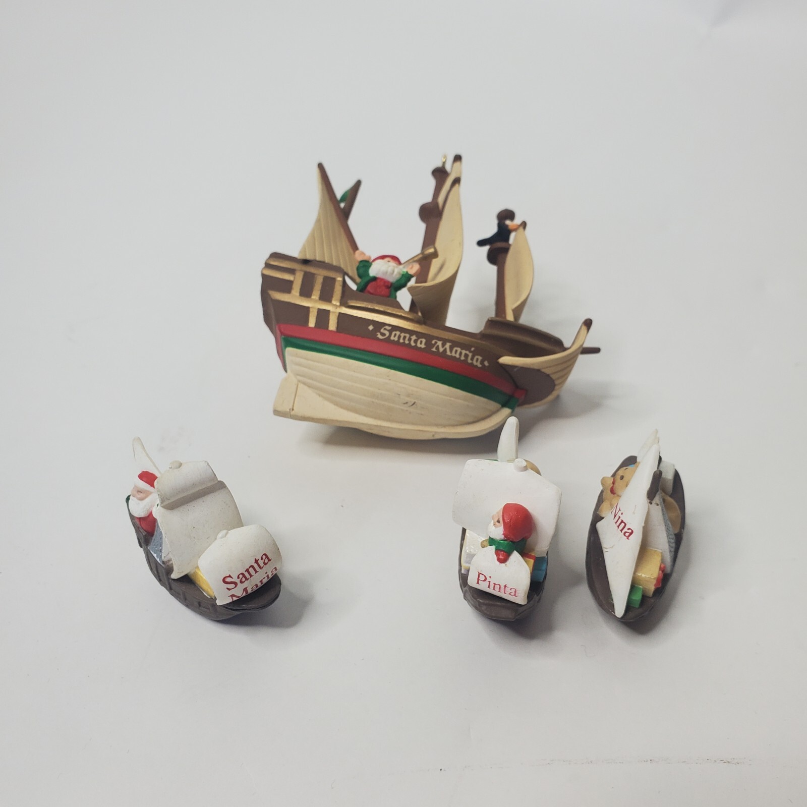 Santa Maria Nina Pinta Hallmark Set Ornament Miniatures | eBay