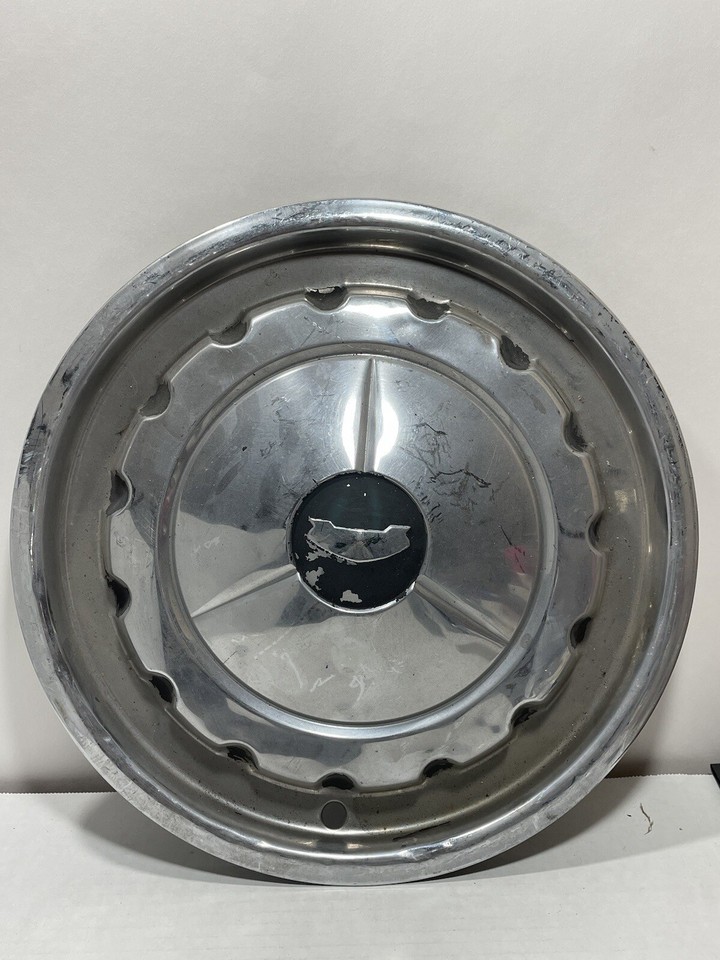 1957 Chevrolet Hubcaps Original Set 14" Wheel Covers BARN FIND Vintage ...