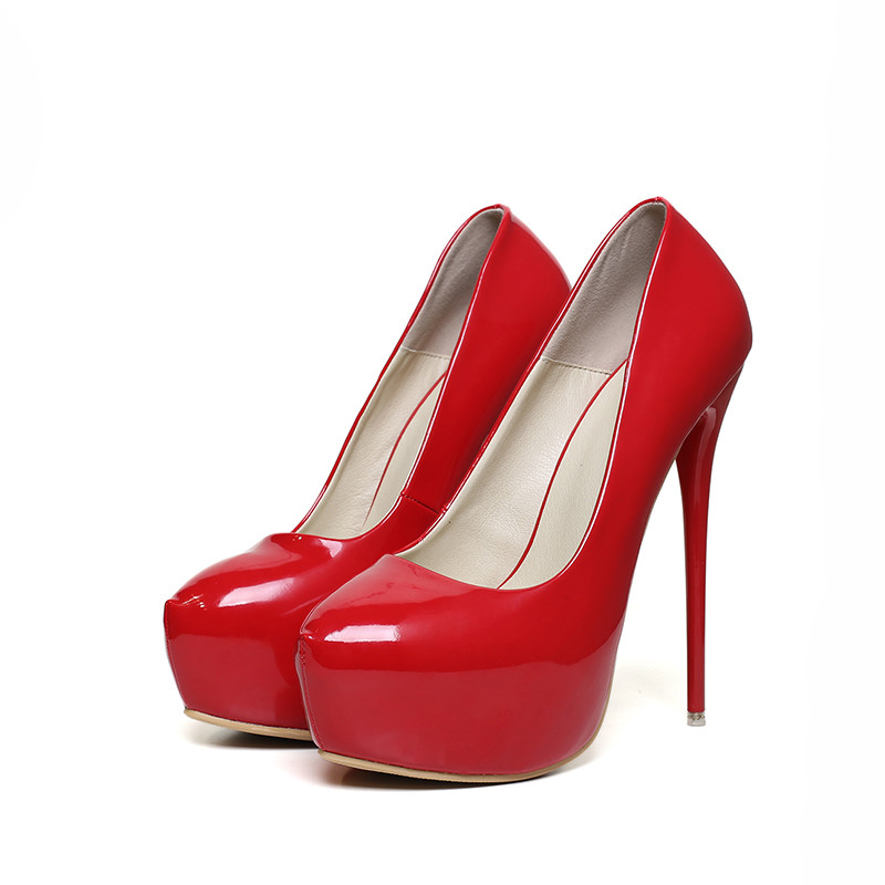 Drag Queen Men's High Heels Platform Crossdresser Pumps Stiletto Red ...