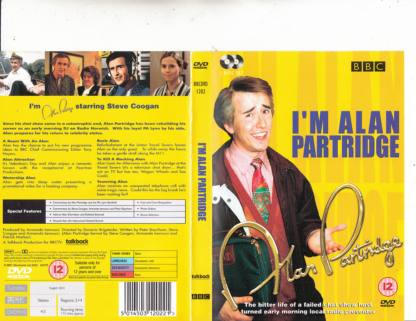 I'm Alan Partridge-1997/02-TV Series UK-[2 DVD-173 Minutes]-2 DVD ...