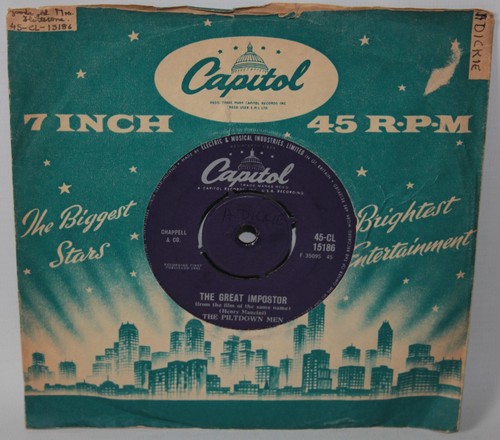 The Piltdown Men – The Great Impostor - 1961 Vinyl 7" Single - 45-CL ...