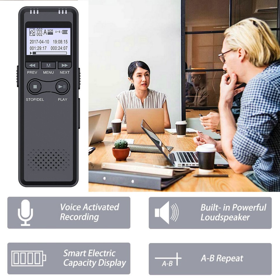 New Professional Voice Activated Digital Audio Voice Recorder 32GB Pen ...