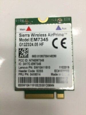 Sierra Wireless AirPrime EM7345 G12Z024.05 HF 4G WWAN Chip | eBay