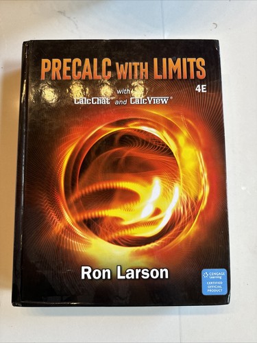 Precalculus with Limits 4th Edition, Ron Larson, Hardcover Textbook ...