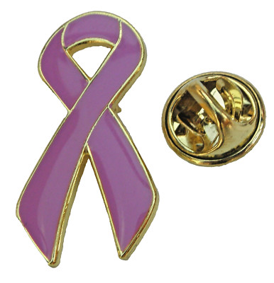 Purple Awareness Ribbon Pin Badge Brooch | eBay