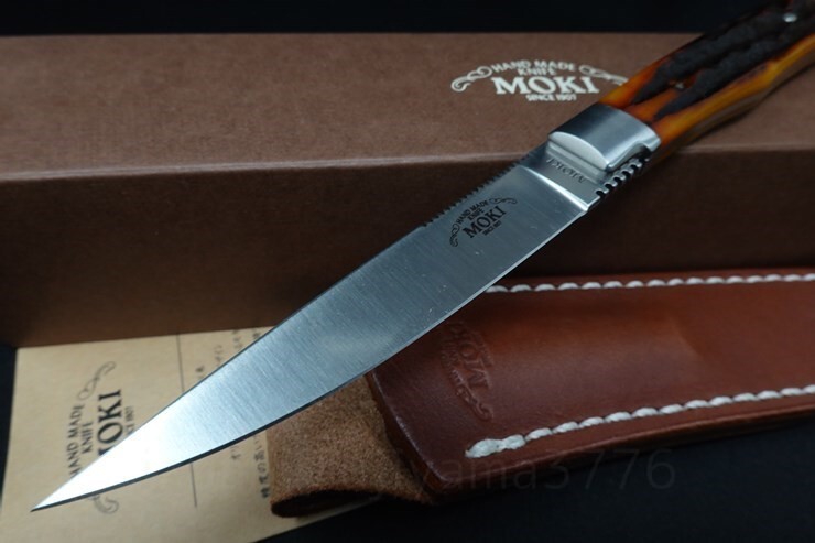 MOKI knife Seki Japan TS-535ANZ Trout & Bird 2.0 AUS-8 jigged bone ...