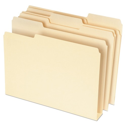 Pendaflex 54459 1/3-Cut Tabs Double Stuff File Folders - Manila (50 ...
