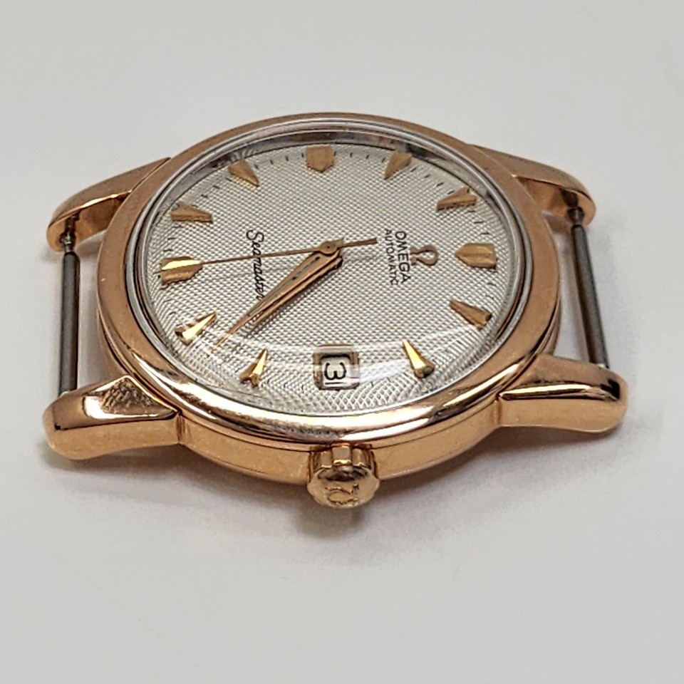 Omega Seamaster Honeycomb Dial 34 mm 18K Rose Gold Automatic Watch 2849 ...
