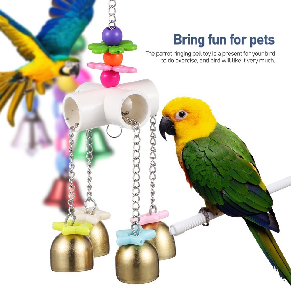2 Pcs Parrot Toy Bird Sound Making Parakeets Chewing Hanging Toys | eBay UK
