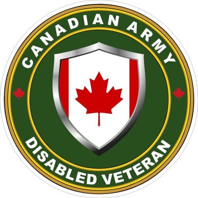Canadian Army Disabled Veteran Decal / Sticker | eBay