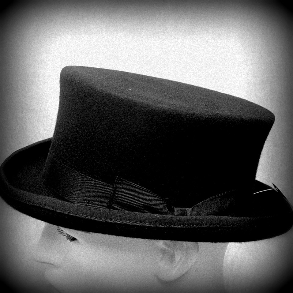 Top Hat Low Crown 4 inches MAN WOMEN Quality Wool Felt Lined S-XL NEW ...