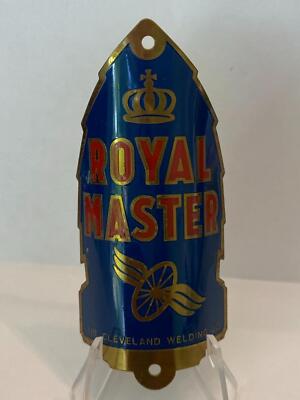 New Old Stock antique ROYAL MASTER bicycle HEAD BADGE Cleveland Welding ...
