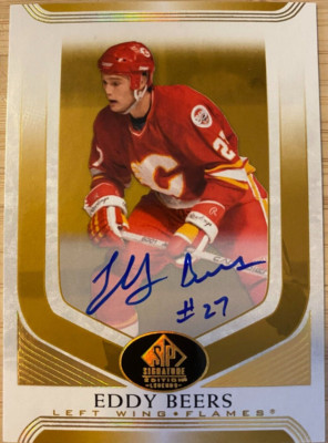 2020 SP EDITION LEGENDS GOLD AUTOGRAPH EDDY BEERS AUTO Calgary Flames ...