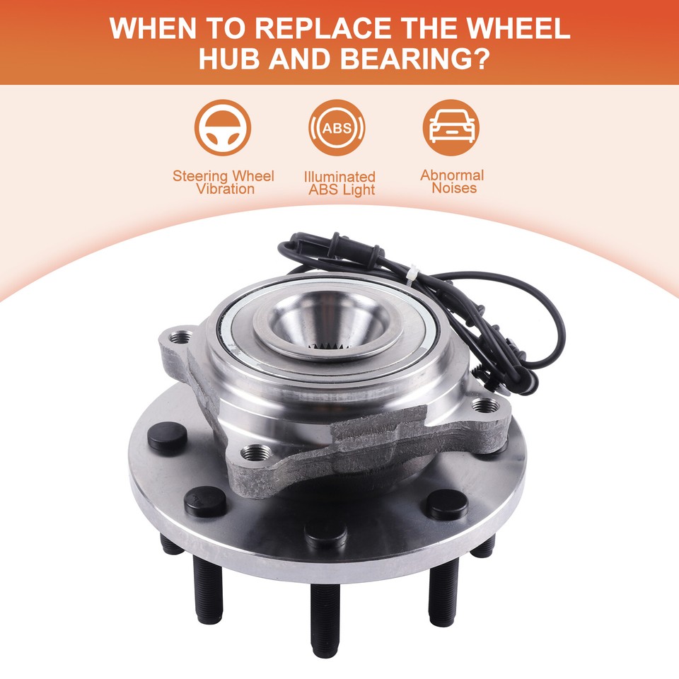 2xFront Wheel Hub Bearing For 2009-10 Dodge Ram 2500 3500 2011 Ram 2500 ...