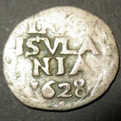 Certificate Authenticity 1628 Dutch Colonial New York Silver Loin Half ...