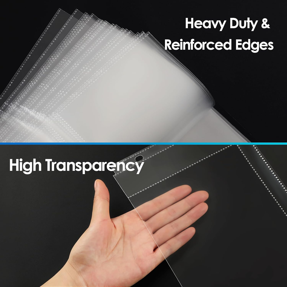 30 Pack Photo Sleeves for 3 Ring Binder 5X7, 120 Photos, Archival Photo ...