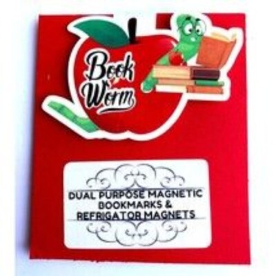 Magnetic Bookmark With Bookworm Design | eBay