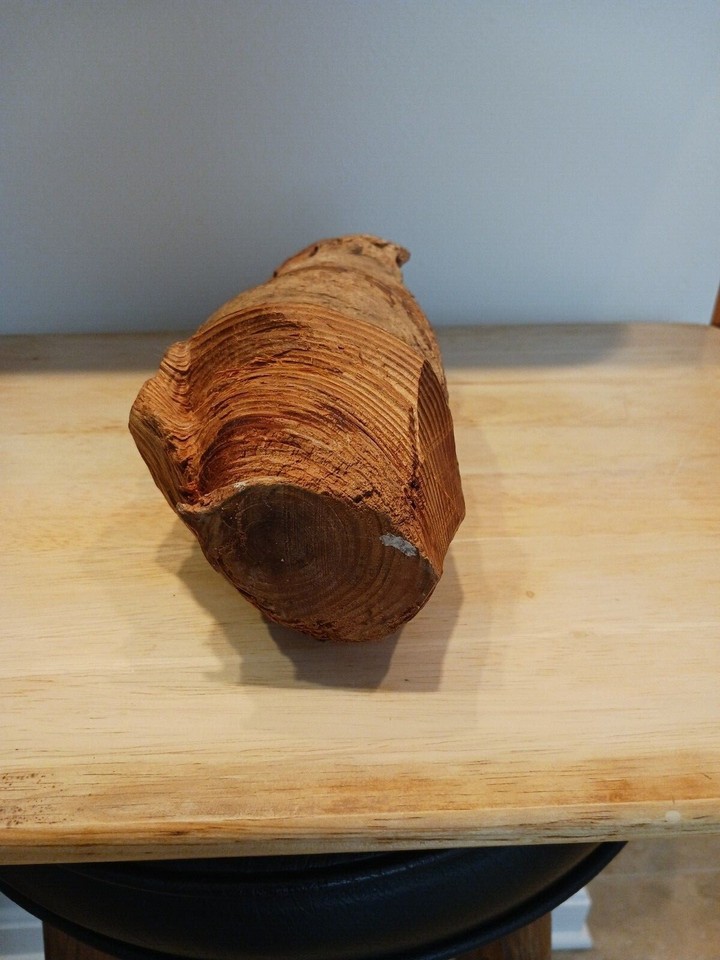 Vintage Wooden Carved Happy Buddha Figurine Statue Great Condition ...