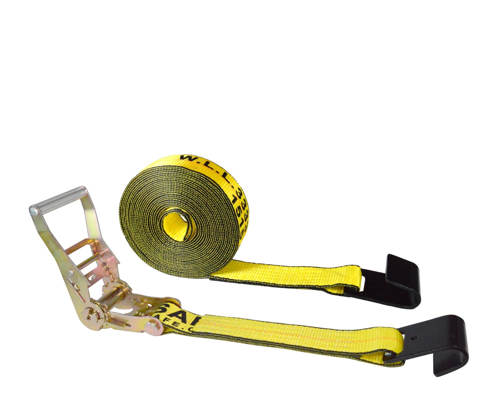 USA Heavy Duty 2" x 40'-60' Ratchet Strap Flat Hook Flatbed Truck Farm ...