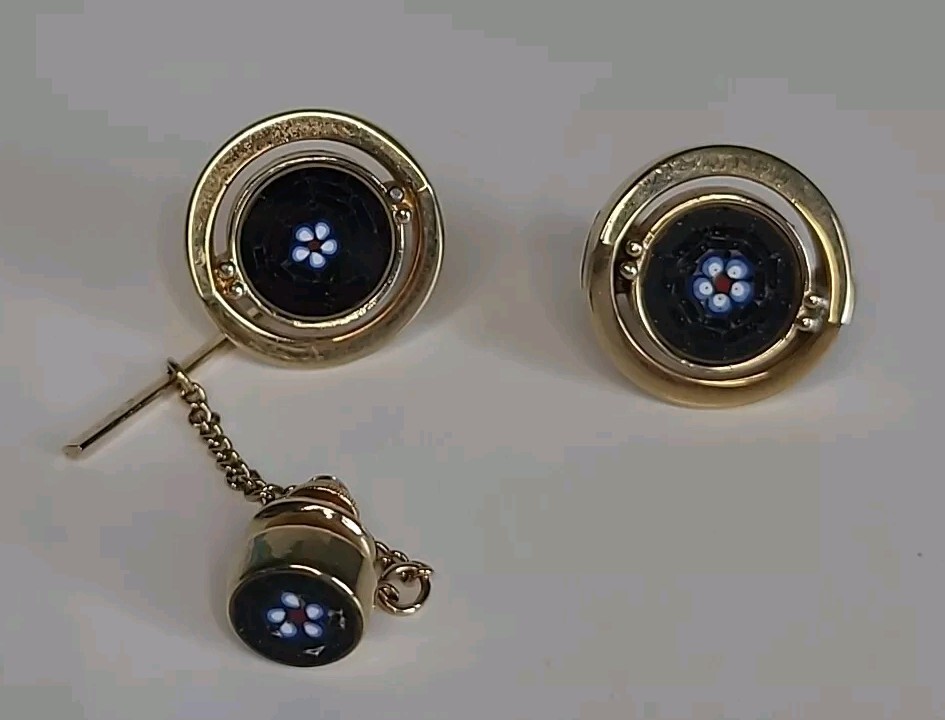 AntiqueVintage Rare Swank Micro Mosaic Pietra DuraSpi… - Gem