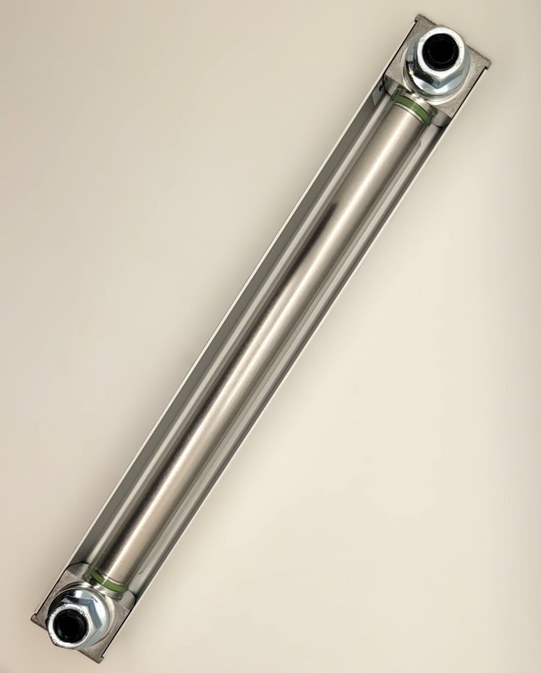 Hydac FSA-0254-2-11100 Fluid Level Indicator 10" Tank Mount Glass Sight ...