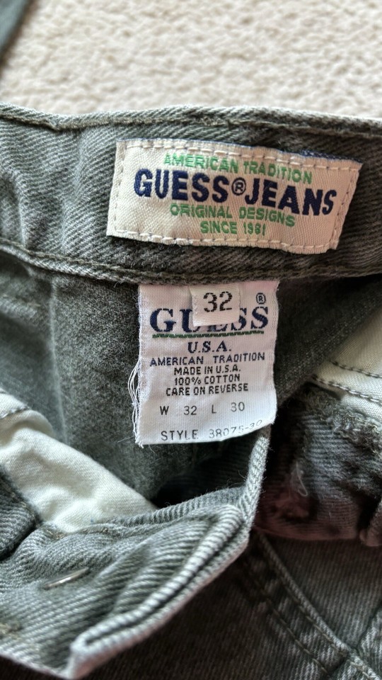 Vintage Guess Jeans 80's/90s Men's Classic Fit Straight Leg Green Label ...