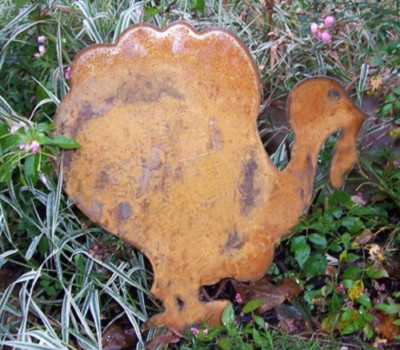 Turkey Garden Stake / Thanksgiving / Rustic / Metal /Garden Art ...