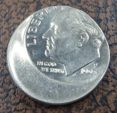 1995-P Roosevelt Dime Off Center Strike US Mint Error Coin | eBay